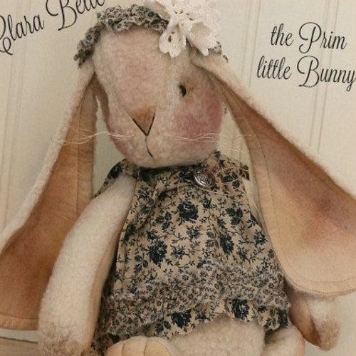 Primitive Pattern Bunny Rabbit Spring E-pattern Cloth Doll - Etsy