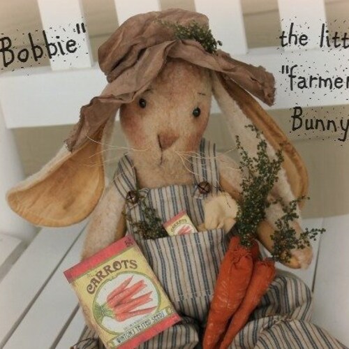 Primitive Bunny Rabbit Pattern Simple Simon Bunny PDF Sewing - Etsy