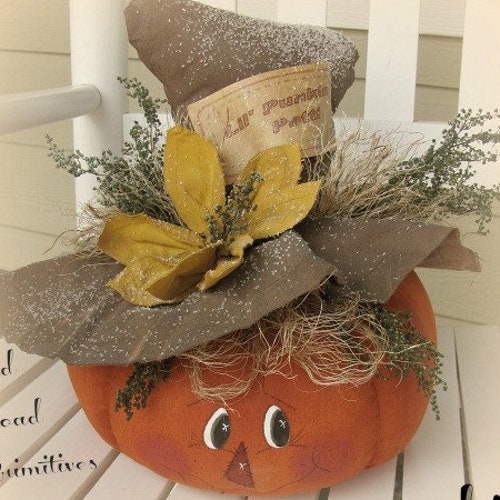Primitive Pumpkin Pattern Lil' Punkin Patti Fall Halloween - Etsy