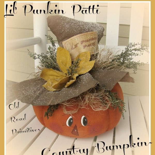Primitive Pumpkin Pattern - Etsy
