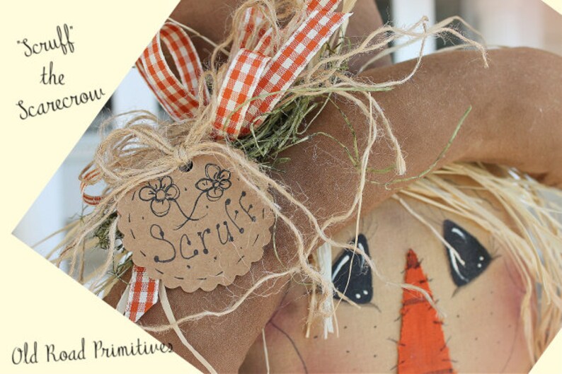 Primitive Scarecrow Pattern Scruff the Scarecrow PDF Sewing - Etsy