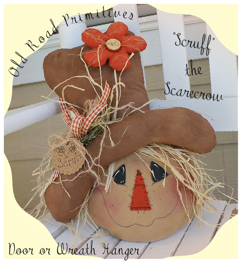 Primitive Scarecrow Pattern Scruff the Scarecrow PDF Sewing - Etsy