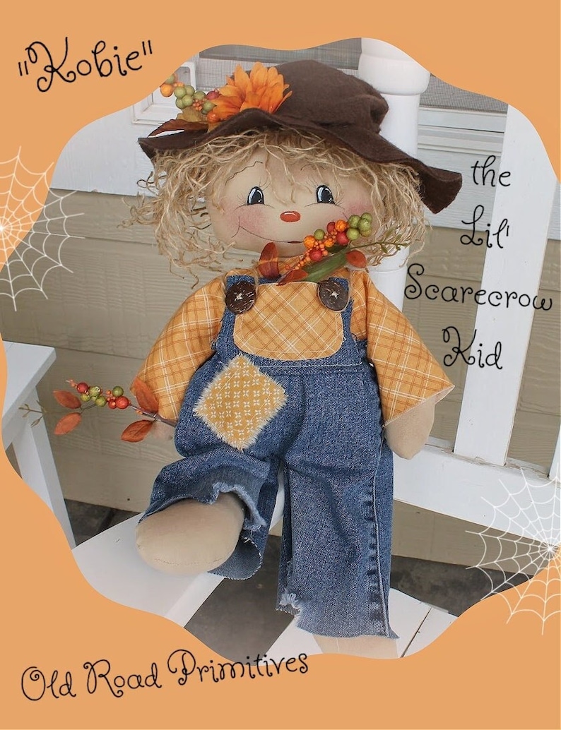 Primitive Scarecrow Pattern Kobie Scarecrow PDF Fall Sewing Pattern - Etsy