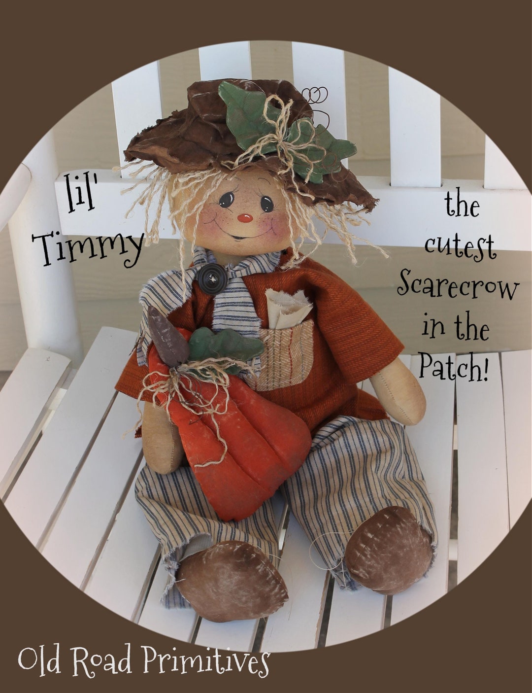 Primitive Scarecrow Pattern Lil Timmy Scarecrow Instant Download PDF ...
