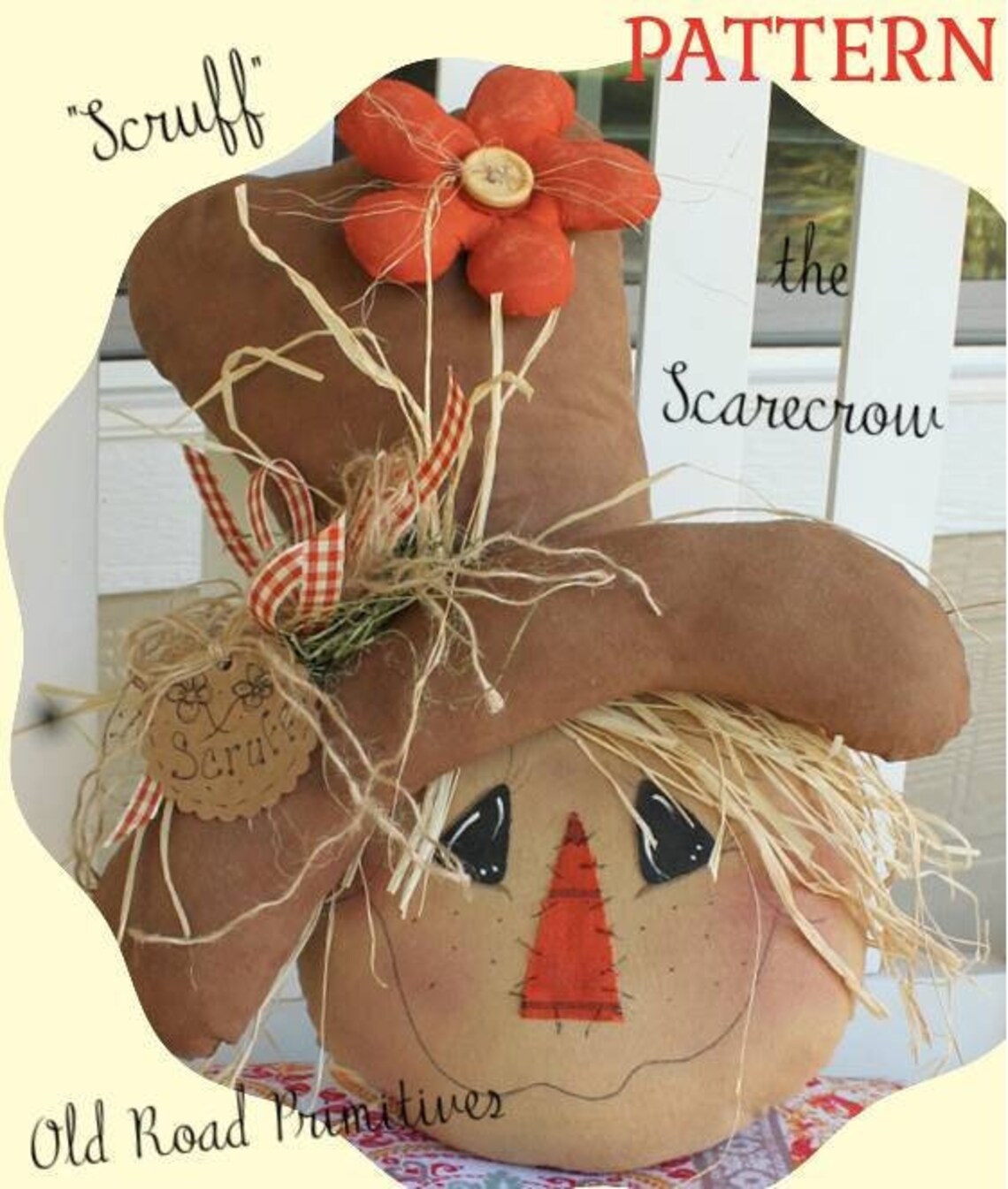 Primitive Scarecrow Pattern Scruff the Scarecrow PDF Sewing - Etsy