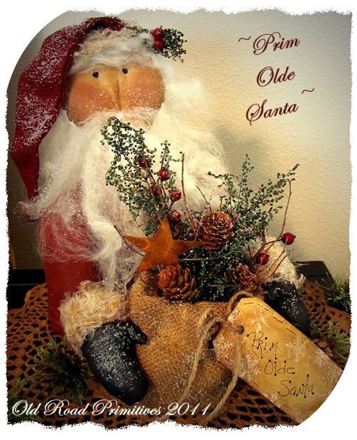 Primitive Santa Pattern Prim Olde Santa Christmas PDF Sewing - Etsy