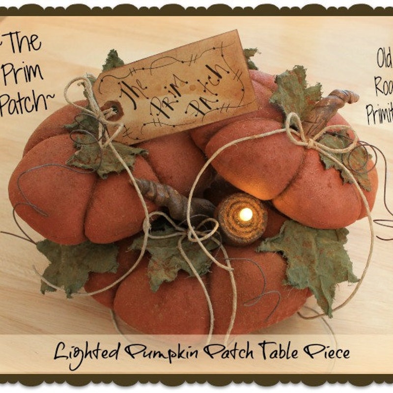 Primitive Pumpkin Pattern - Etsy