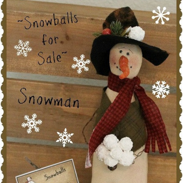 Primitive Snowman - Etsy