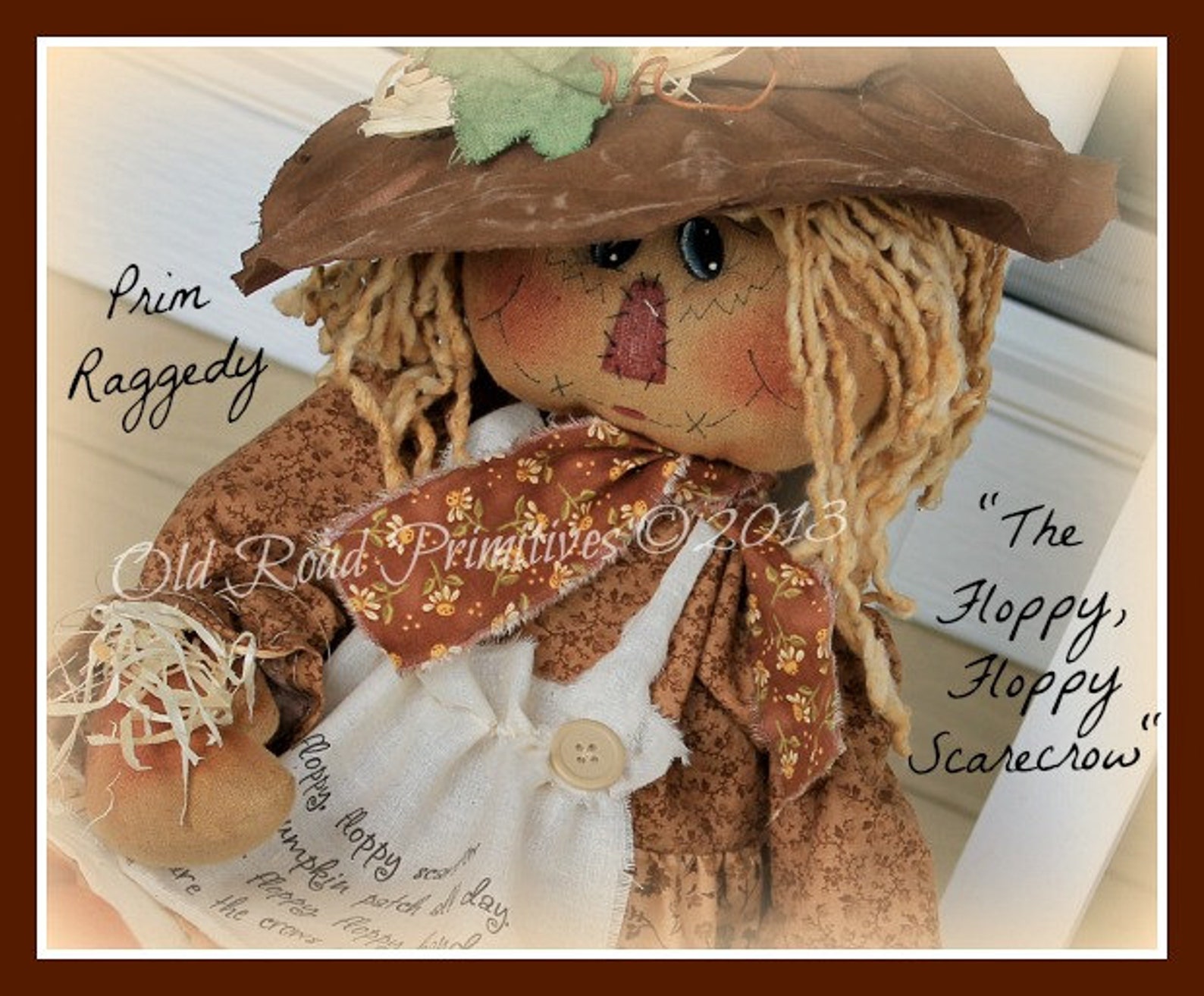 Primitive Scarecrow Pattern the Floppy Floppy Scarecrow Fall | Etsy