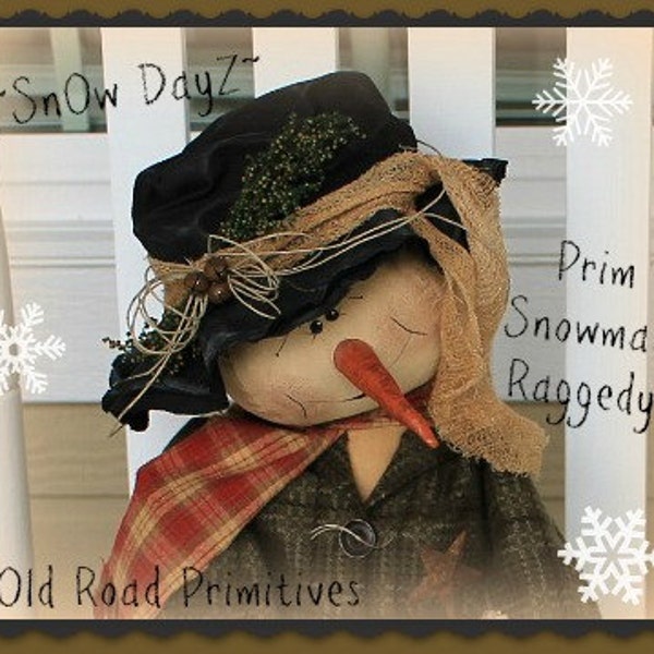 Primitive Snowman Patterns - Etsy