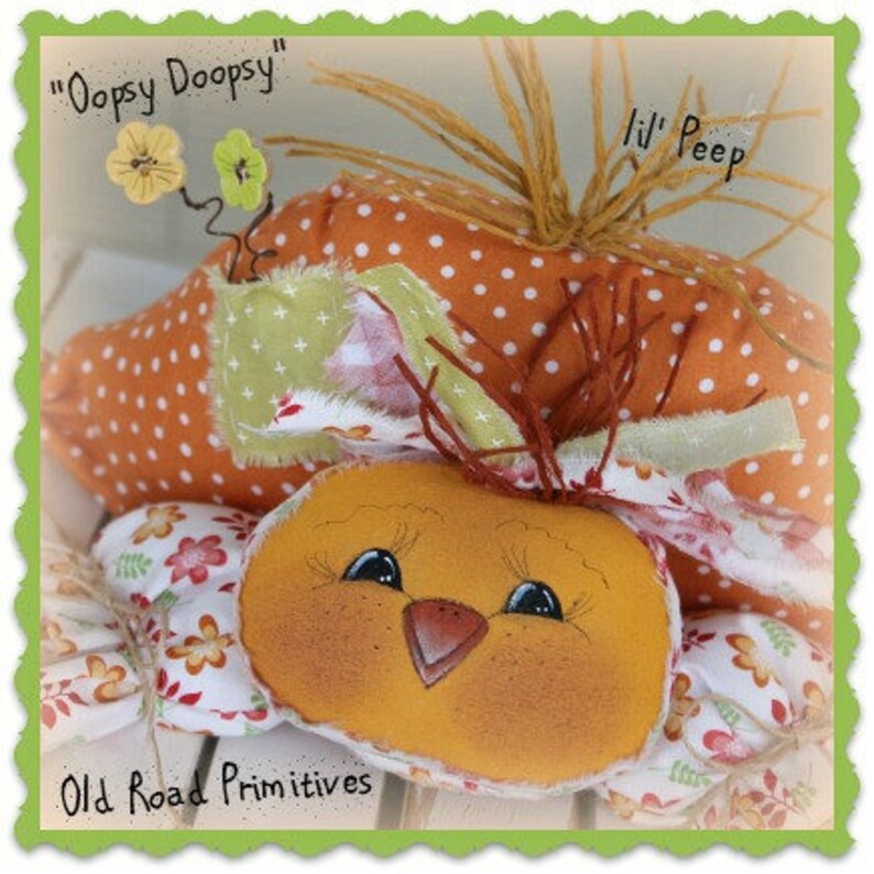 Chick Hen Pattern Easter Pattern Oopsy Doopsy Lil' Peep - Etsy
