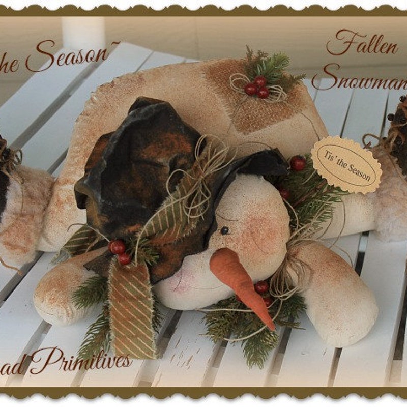 Cloth Country Snowman - Etsy UK