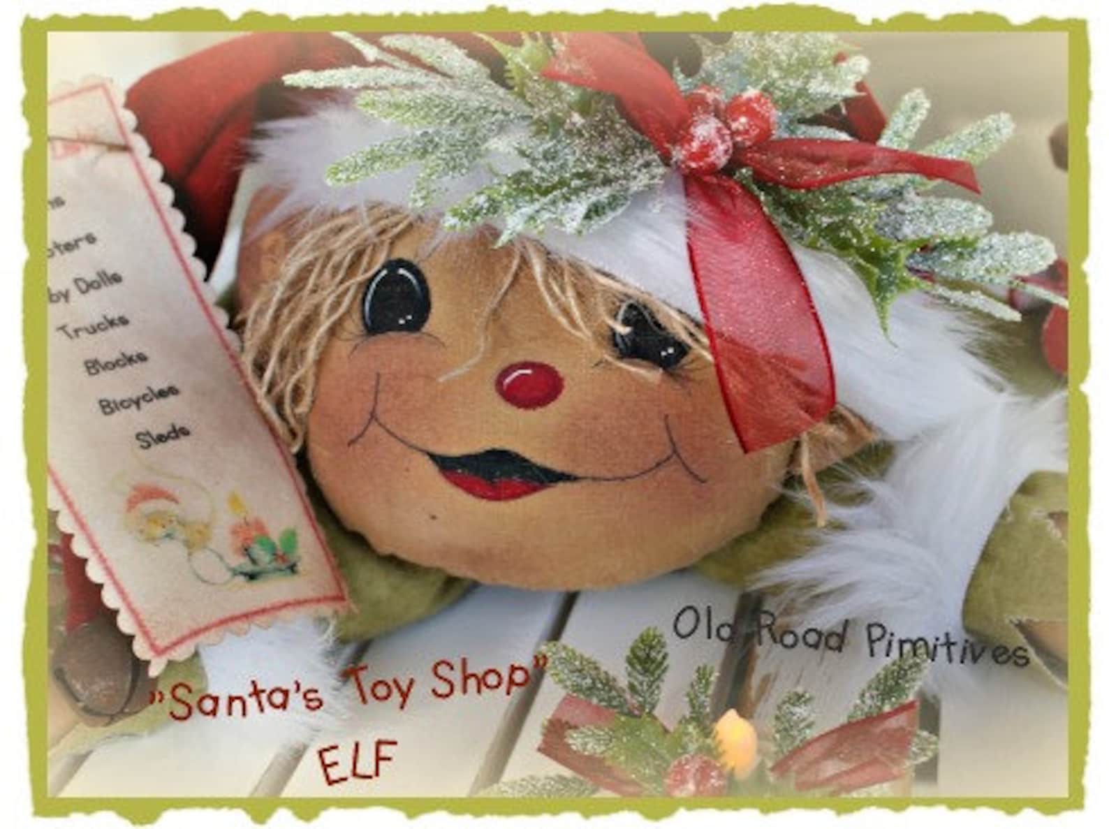 Primitive Elf Pattern ely the Little Christmas Elf - Etsy