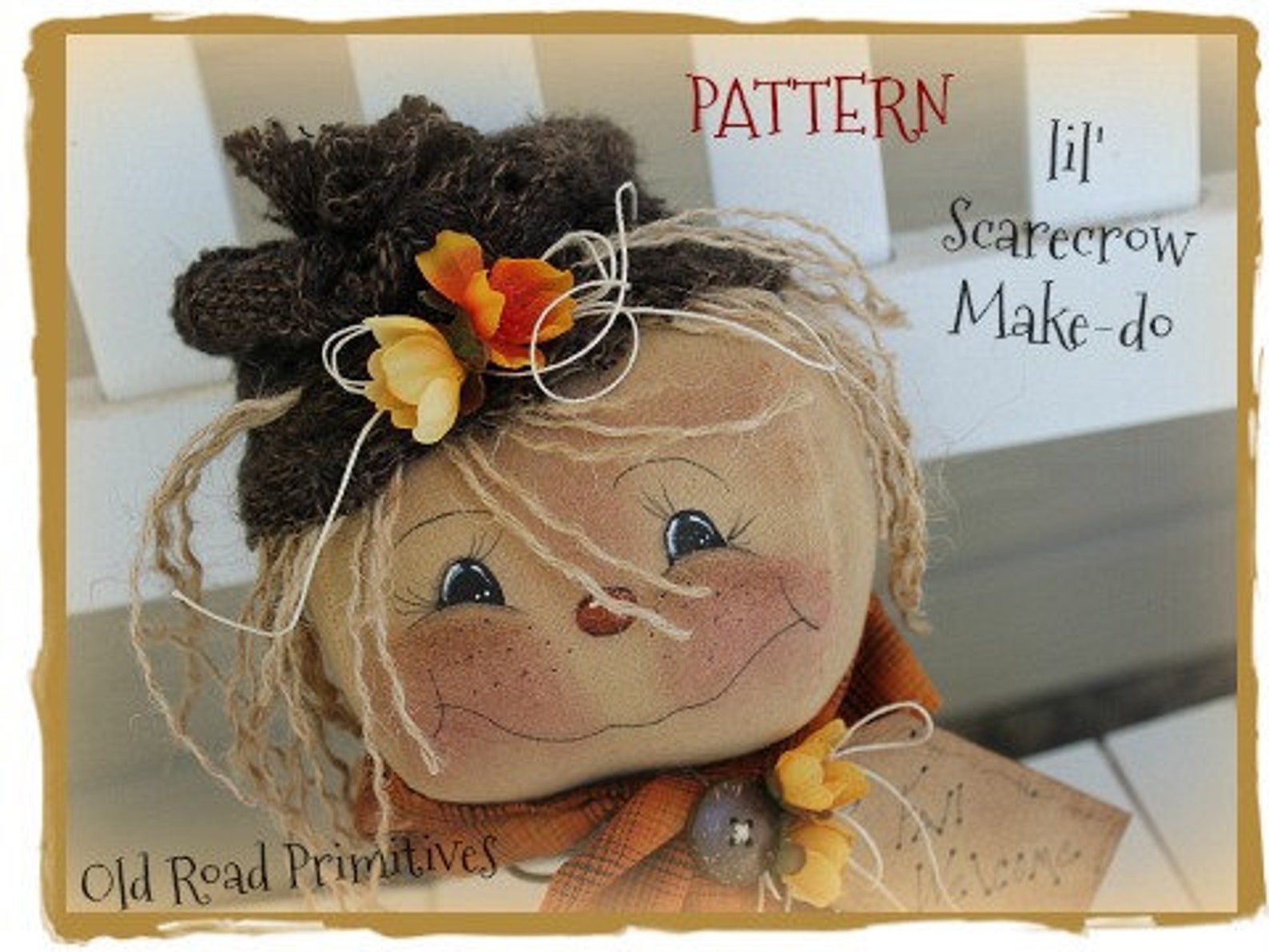 Primitive Scarecrow Fall Pattern Welcome Lil' Fall | Etsy