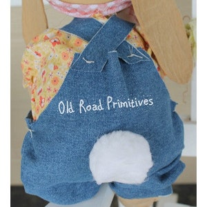 Primitive Bunny Rabbit Pattern Lil' Spring Bunny PDF Easter Sewing ...