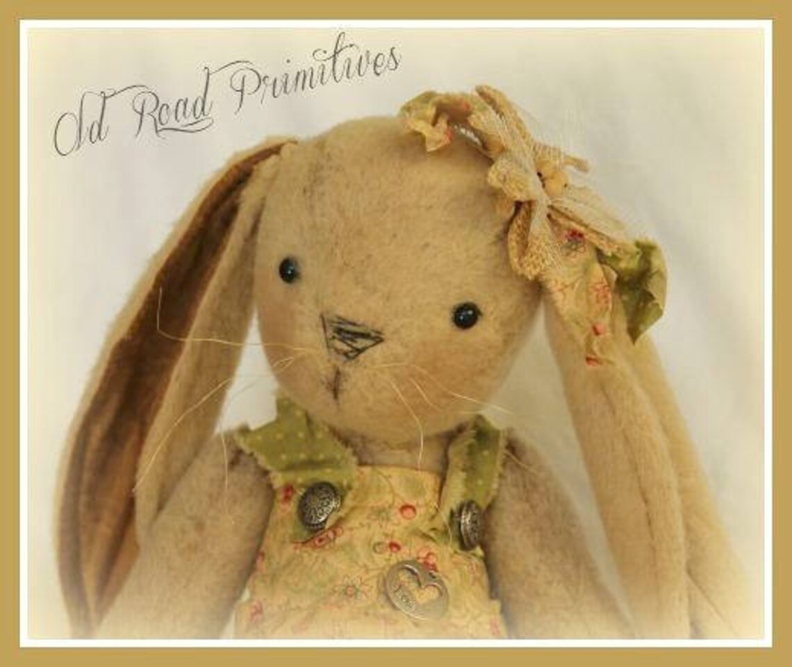 Primitive Bunny Rabbit Pattern Brianna & Lulu Vintage Style - Etsy