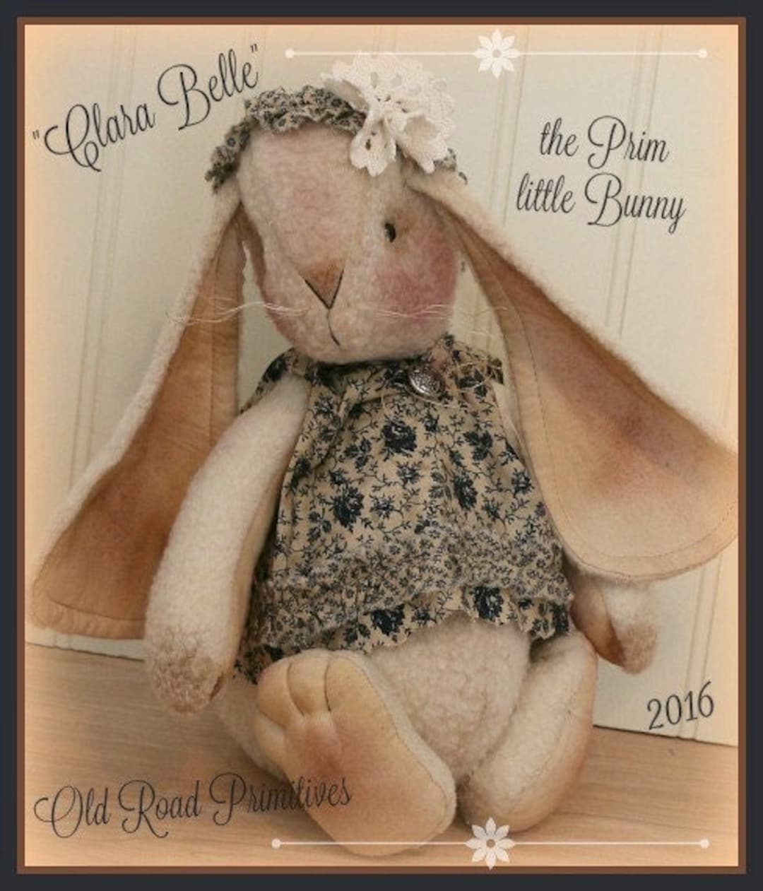 Primitive Bunny Rabbit Pattern Clara Belle the Prim Little Bunny PDF ...