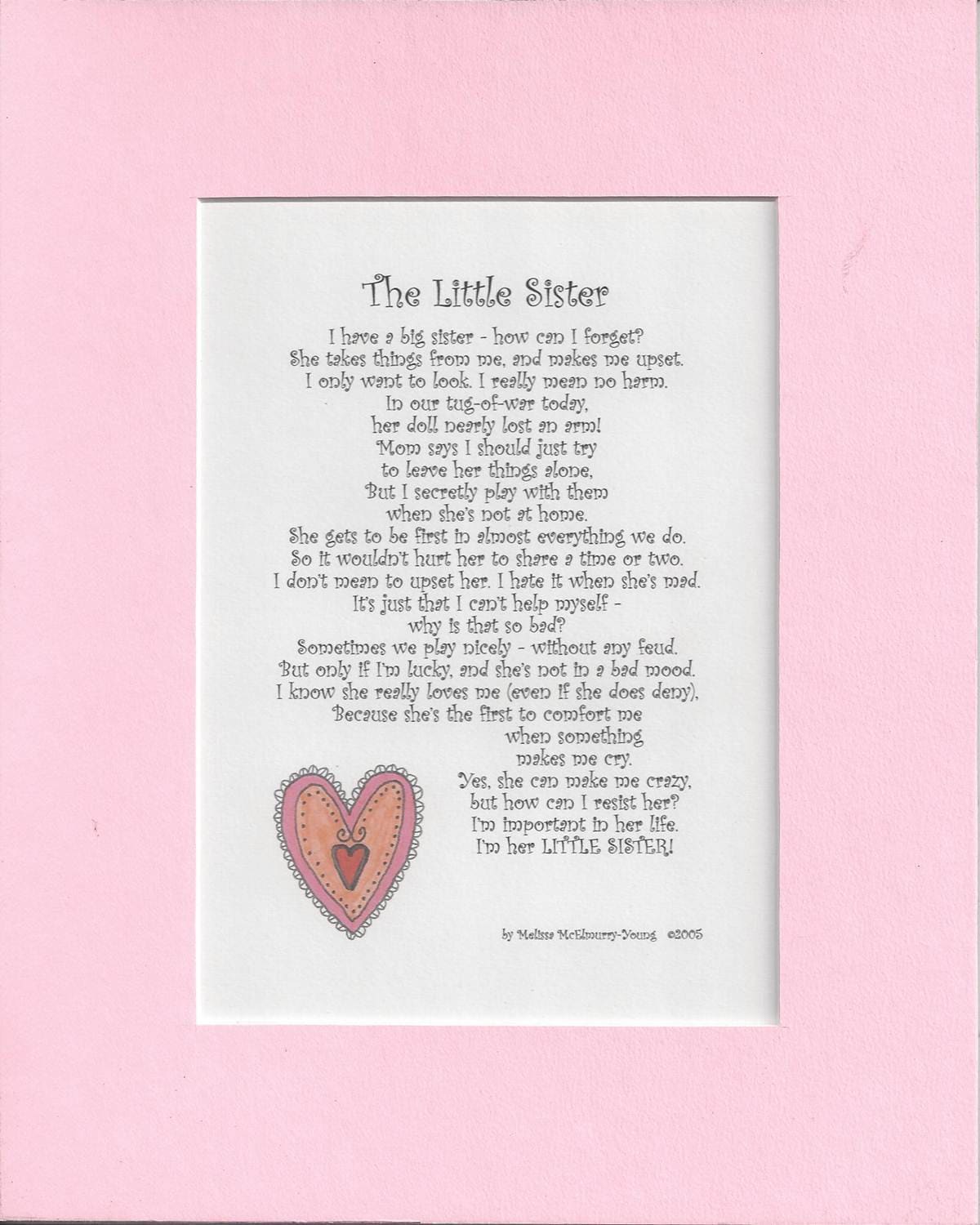 Big Sister Little Sister Poems