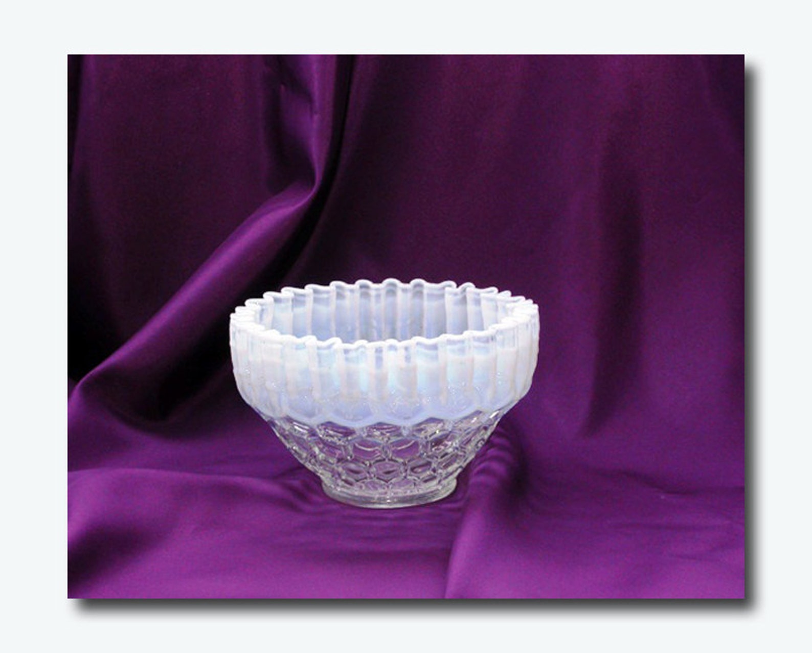 Dugan Glass Opalescent Honeycomb Pattern Bowl C. 1906-1909 - Etsy