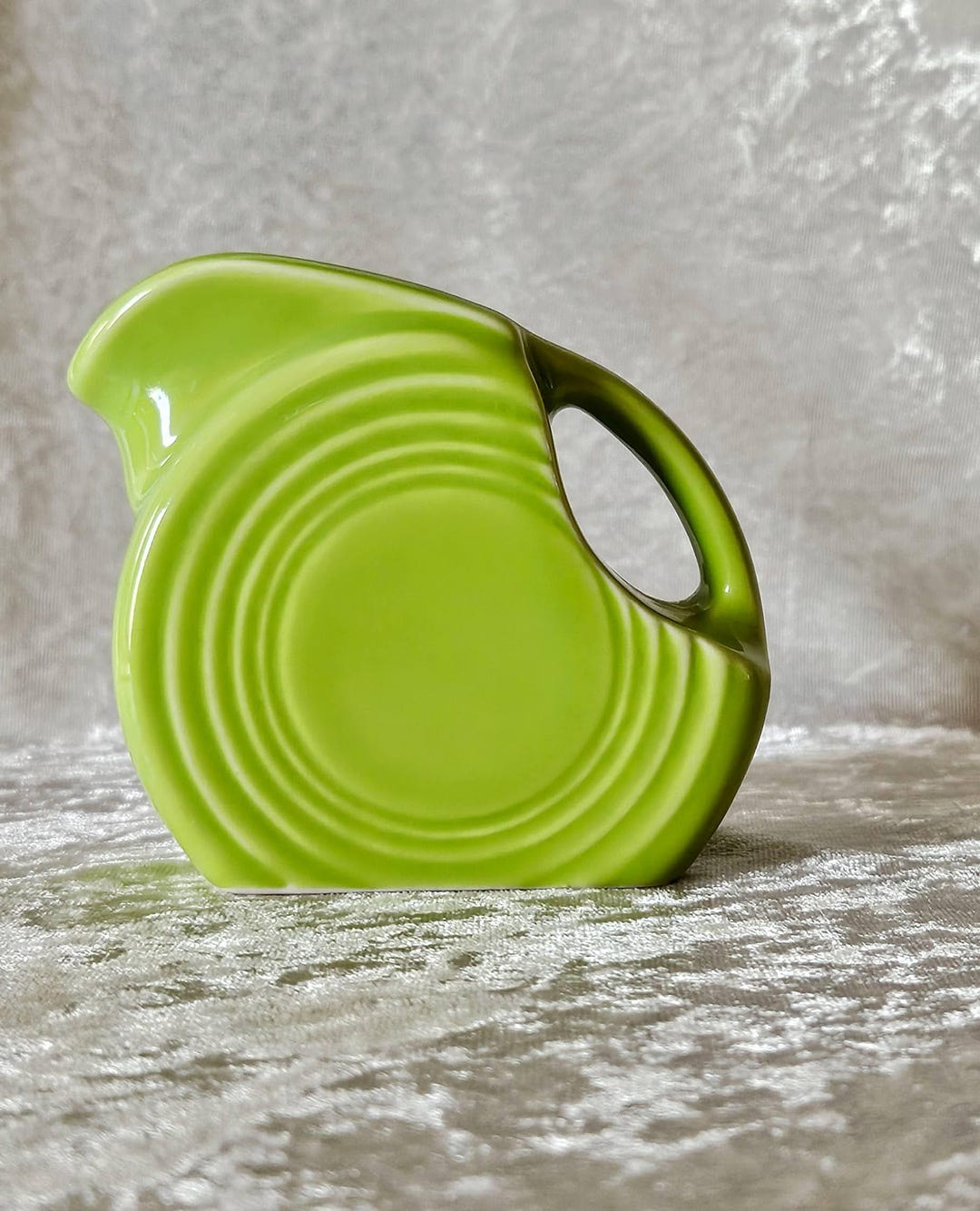 Fiesta Chartreuse Mini Disk Pitcher-fiestaware 1997-1999 - Etsy