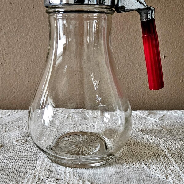 Glass Syrup Pitcher - Etsy