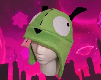 Gir From Invader Zim Inspired Fleece Hat Handmade - Etsy
