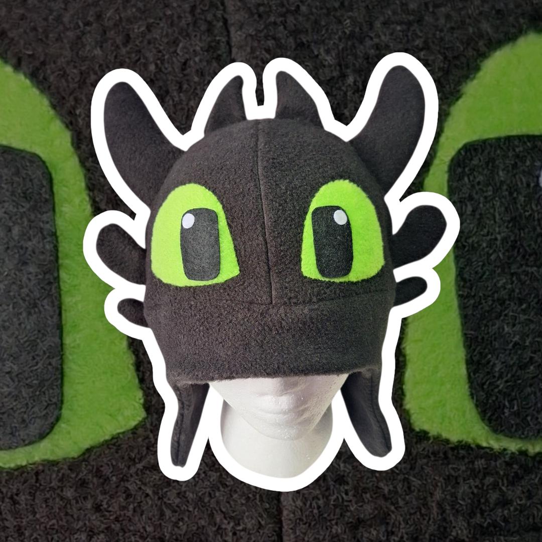 Toothless Dragon Inspired Fleece Hat (MADE TO ORDER) - Etsy