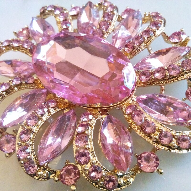 Crystal Brooch Pin - Etsy