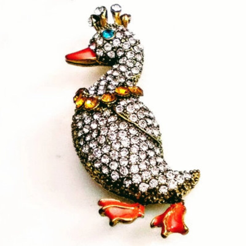 Duck Brooch - Etsy