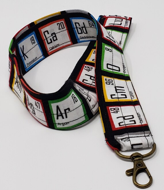 Periodic Table of Elements Lanyard Back to School Teacher - Etsy