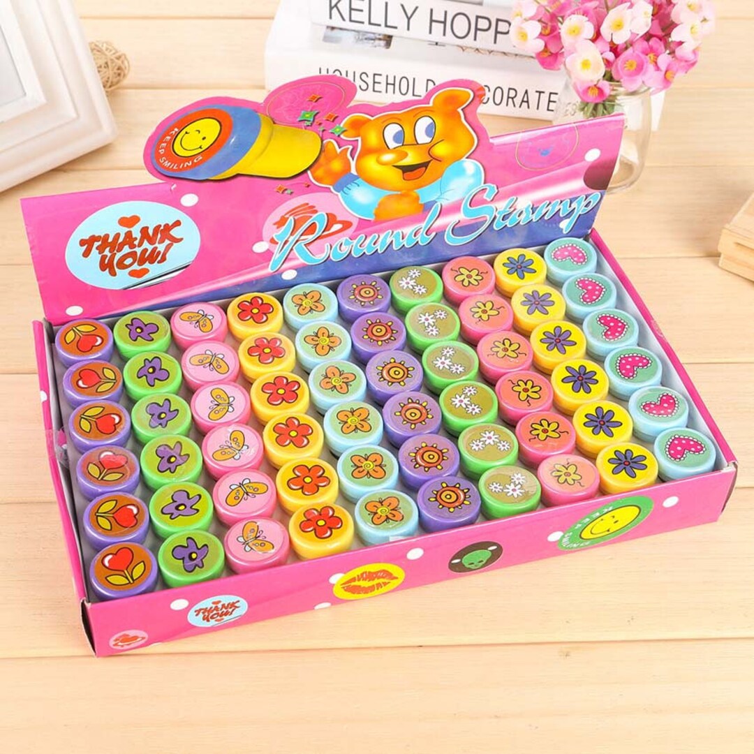 60 X Cartoon Kids Decorative Pattern Stamp - Etsy