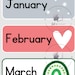 Months of the Year Sign - Etsy