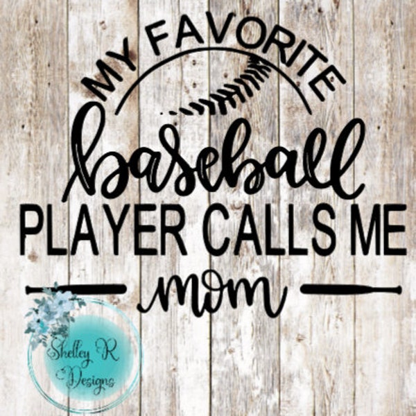 My Favorite Baseball Player Calls Me Grandma Svg Etsy Uk