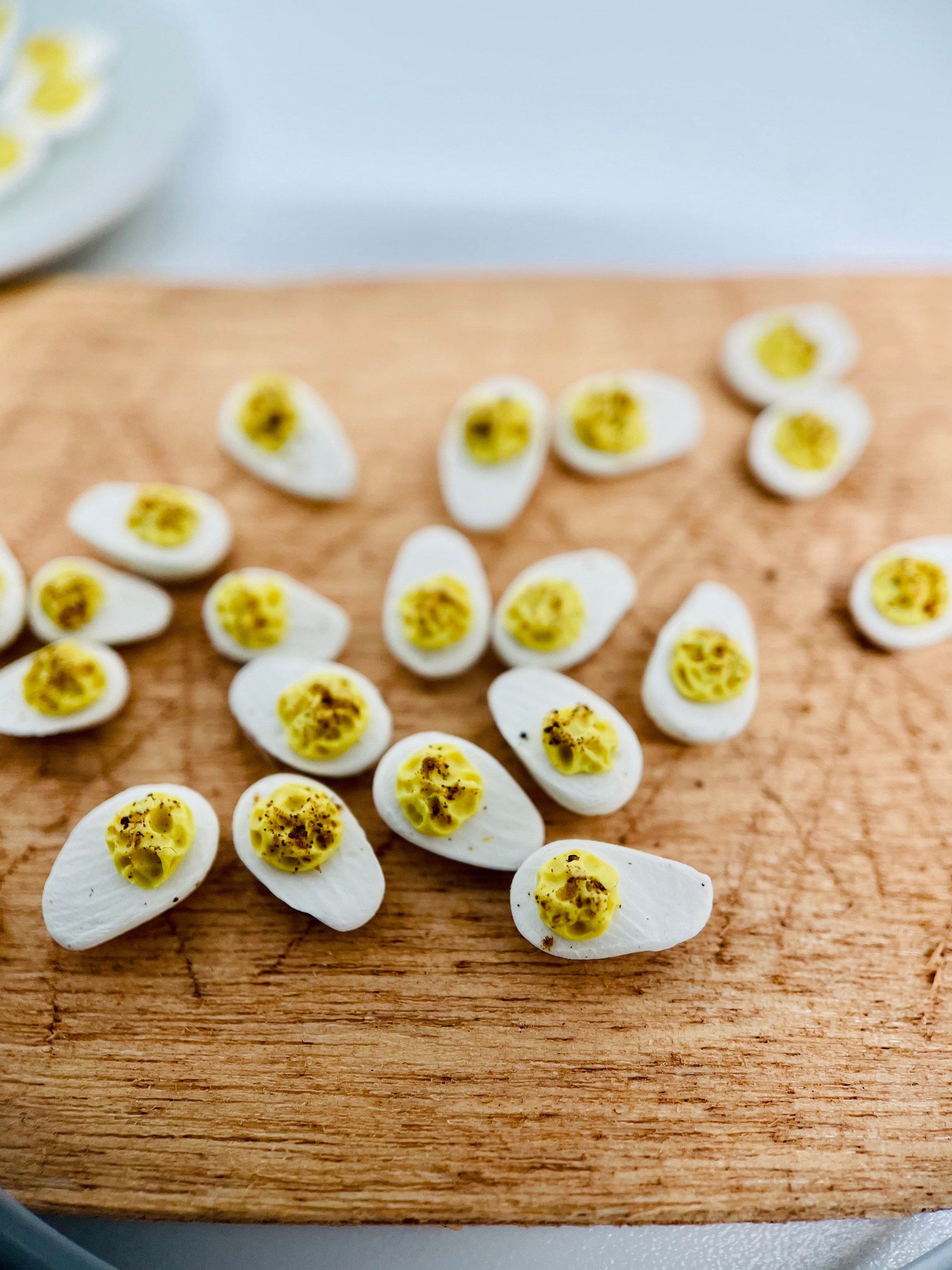 Miniature Deviled Eggs Dollhouse Miniature 1:12 Scale | Etsy