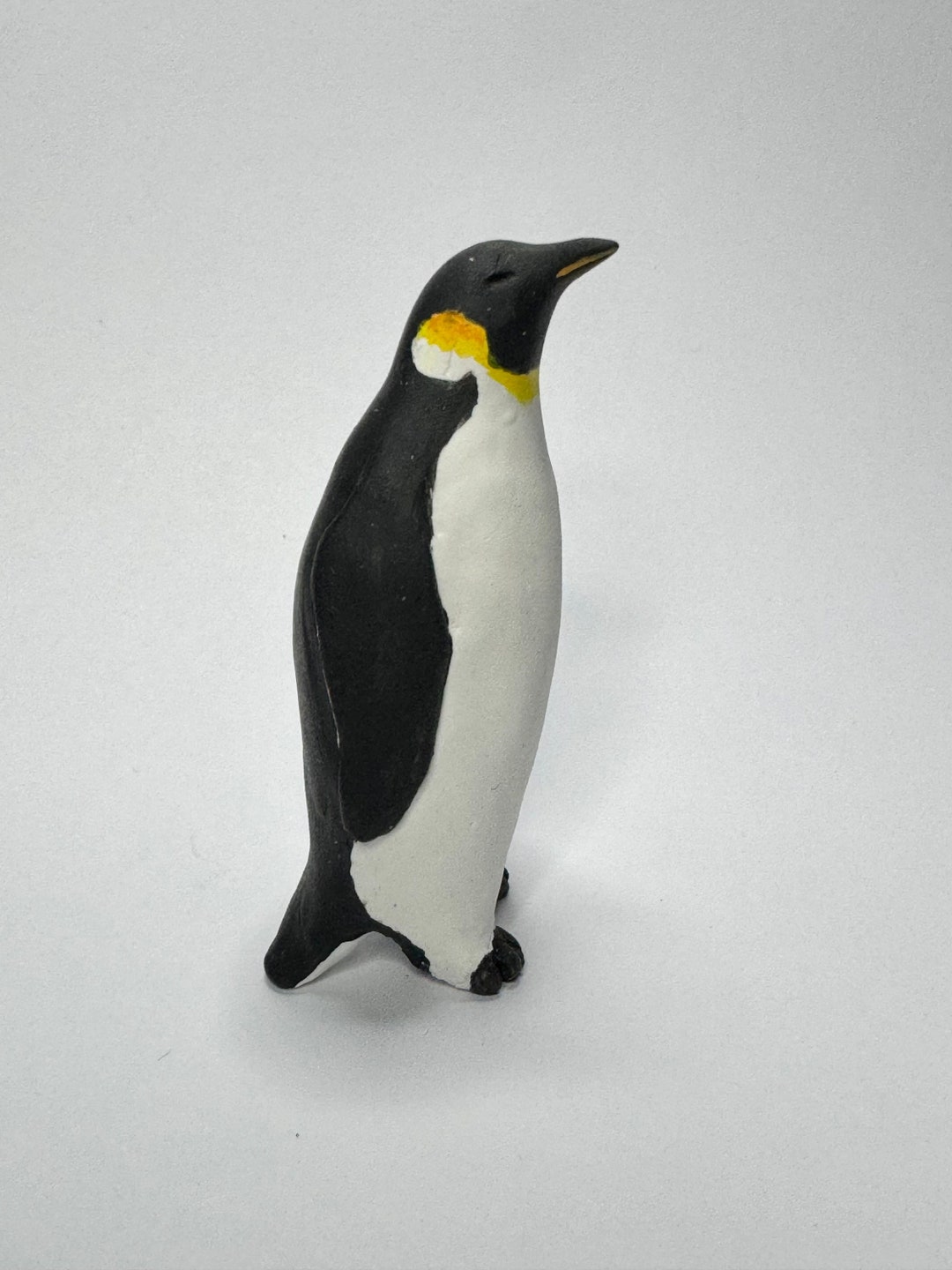 Emperor Penguin Figure, Miniature Penguin Sculpture, Handmade Clay ...
