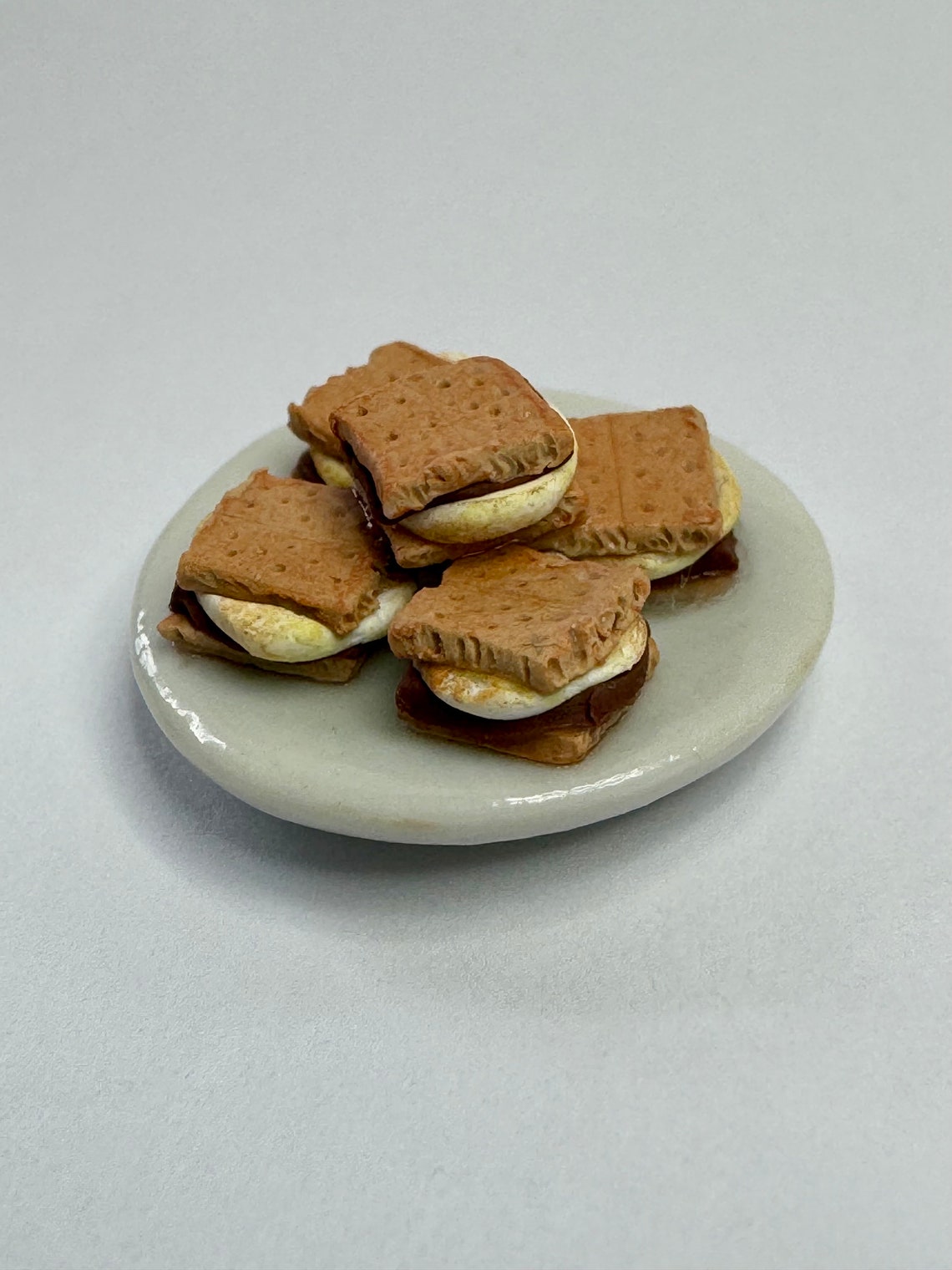 S'more Dollhouse Miniature, Summer Dessert, Smore Mini Treat, Campfire ...