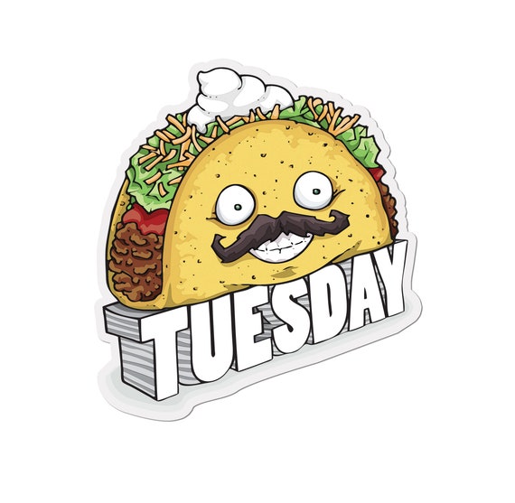 Taco Tuesday Sticker | Etsy