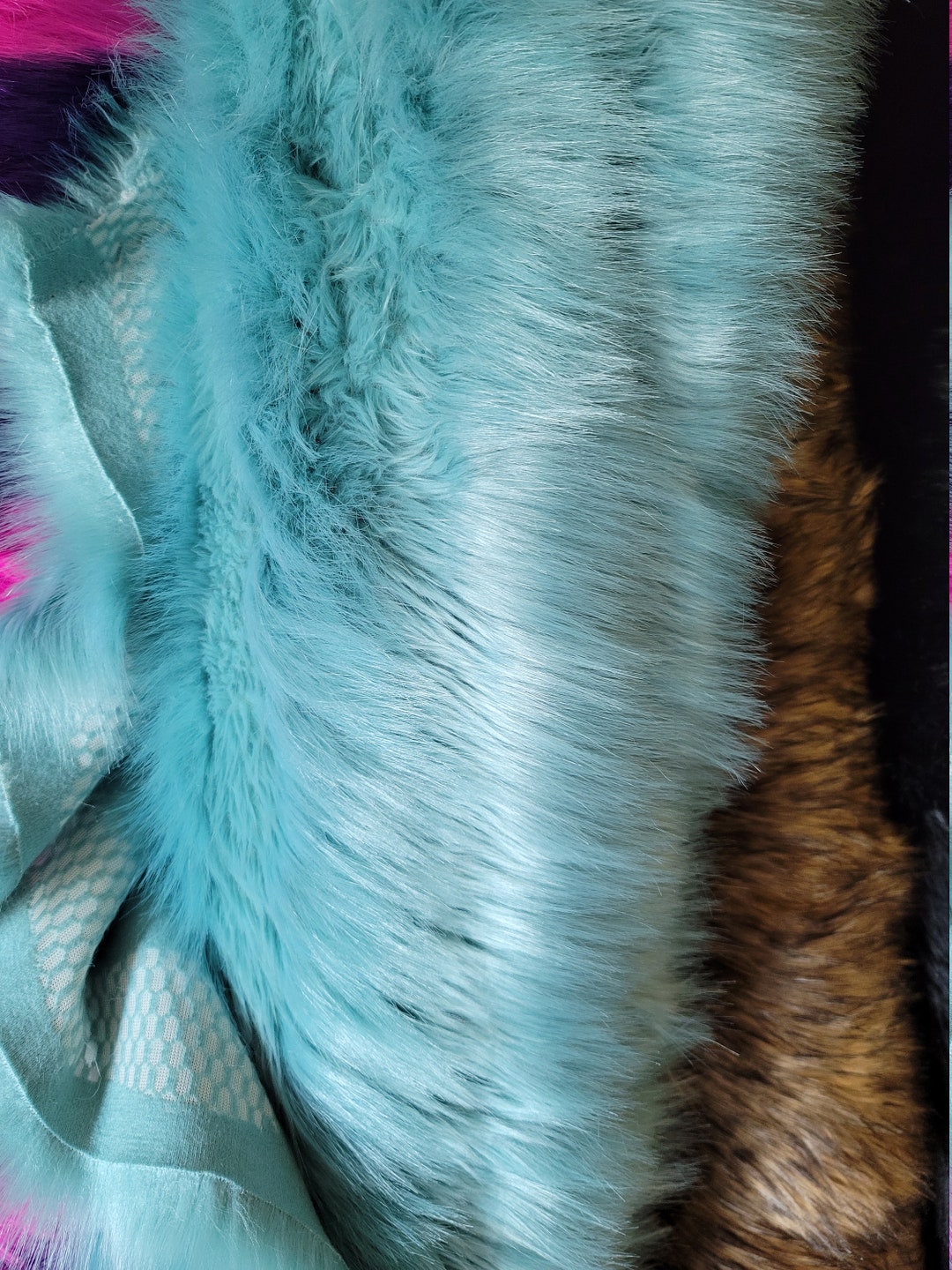 Teal Faux Fur by the Half Yard, Yard or Three Yards - Etsy