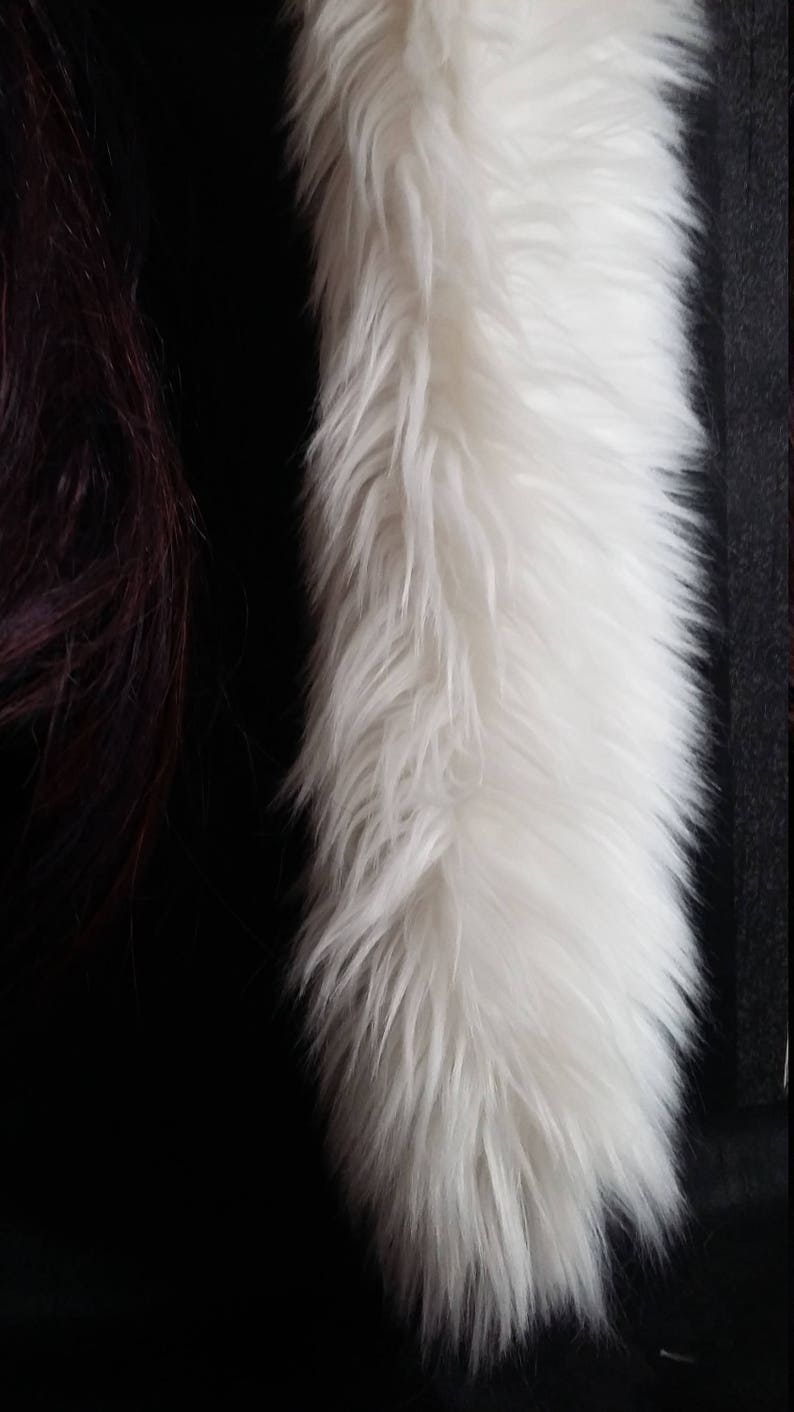 White wolf tail and ears set | Etsy