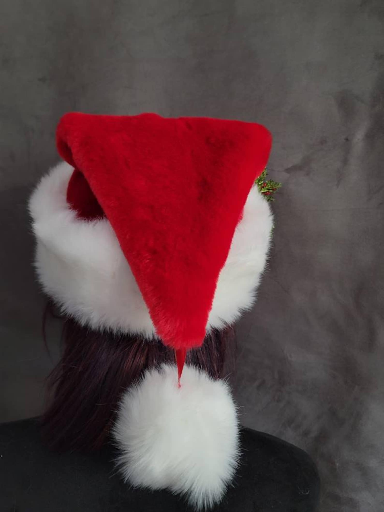 Red and White Santa Hat - Etsy