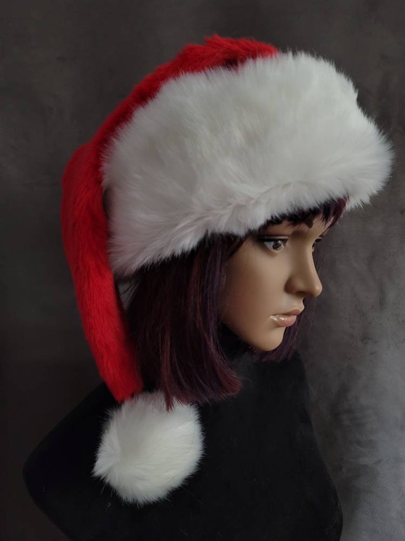 Red and White Santa Hat - Etsy