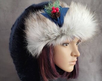Red white and blue santa hats store