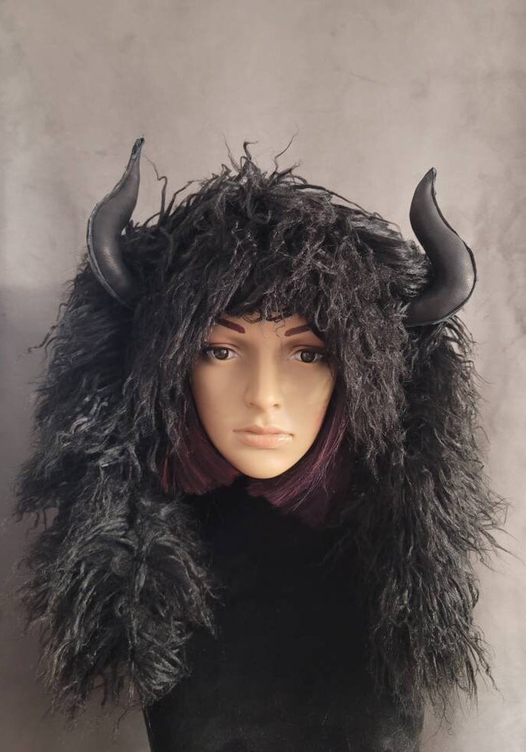 Minotaur Shaggy Buffalo Headdress - Etsy