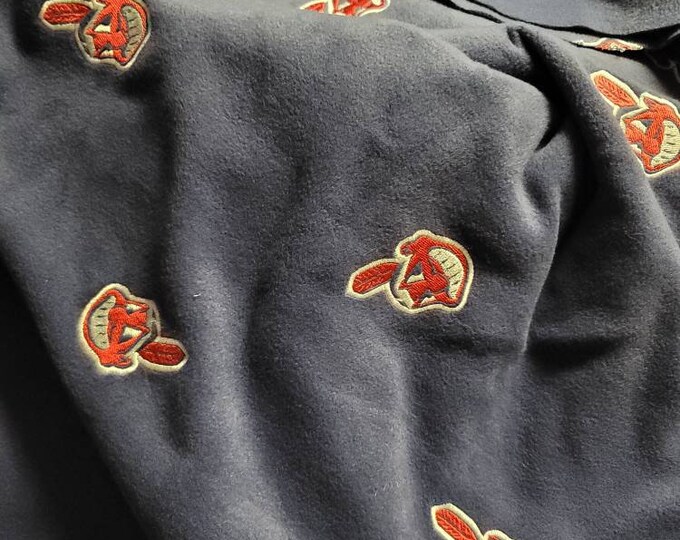 Cleveland Indians Fleece by the Yard - Etsy