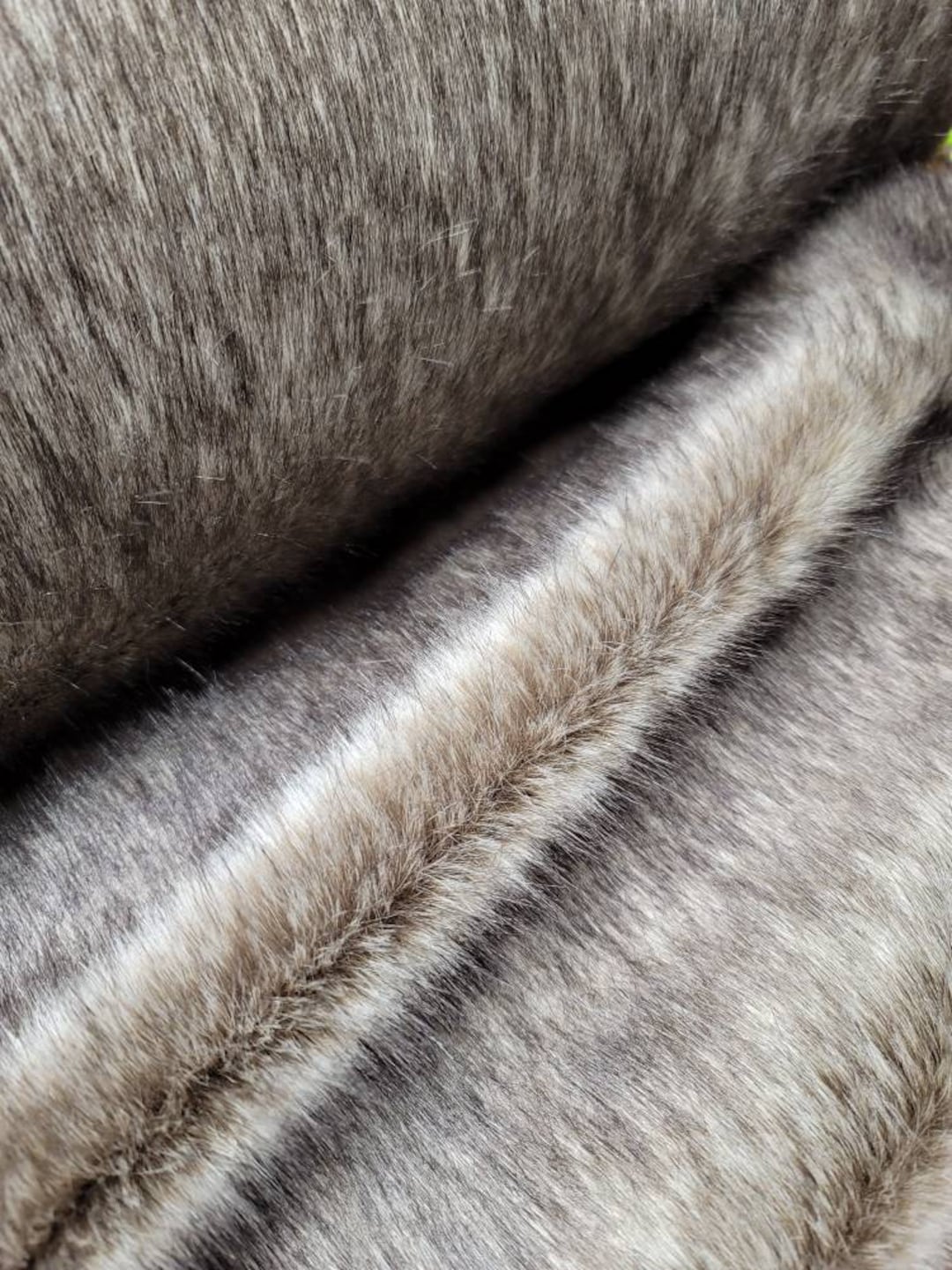 Luxurious Faux Fur Material in Subtle Brownish Gray - Half Yard or by ...