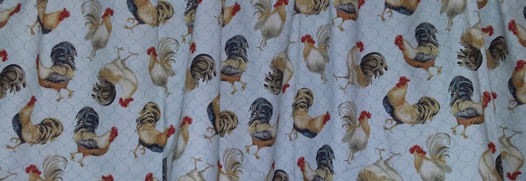 Bohemian Roosters Fabric by the Half Yard - Etsy