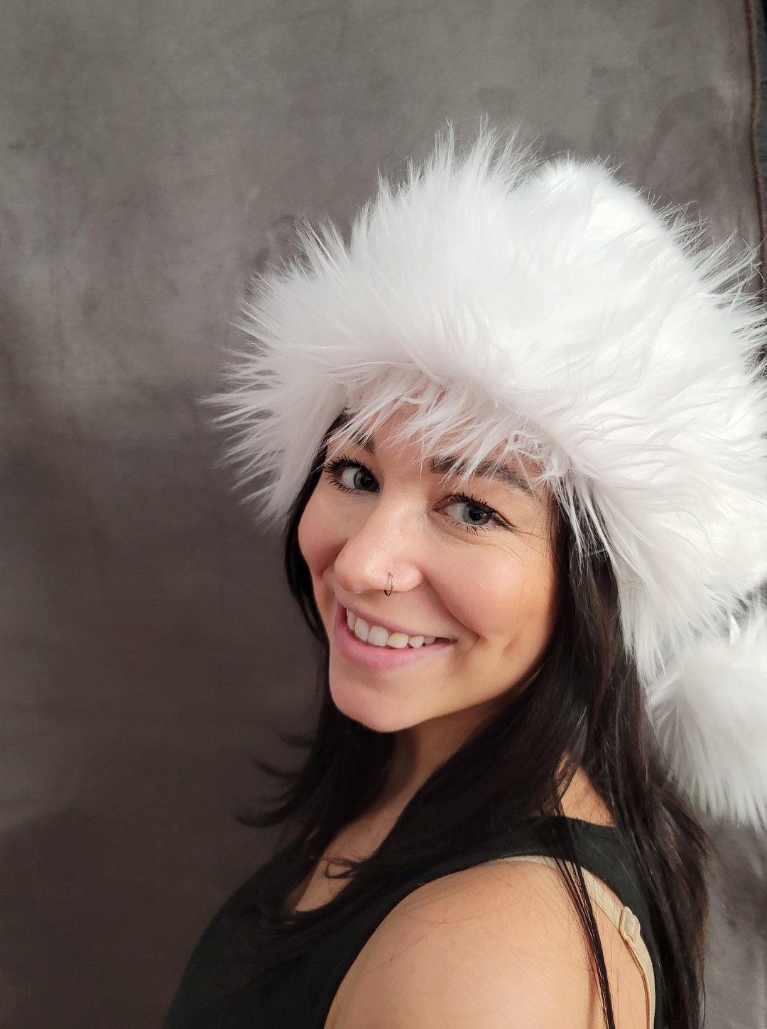 Snow Princess Santa Hat in Snowy White - Etsy
