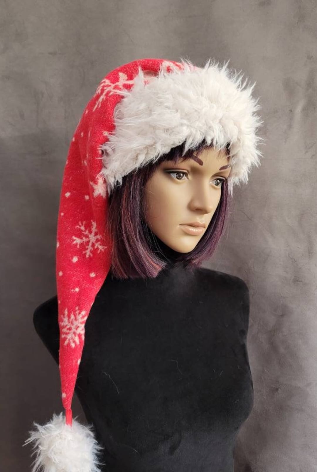 LAST HAT Baby Hat Red Nordic Snowflake Santa Hat - Etsy