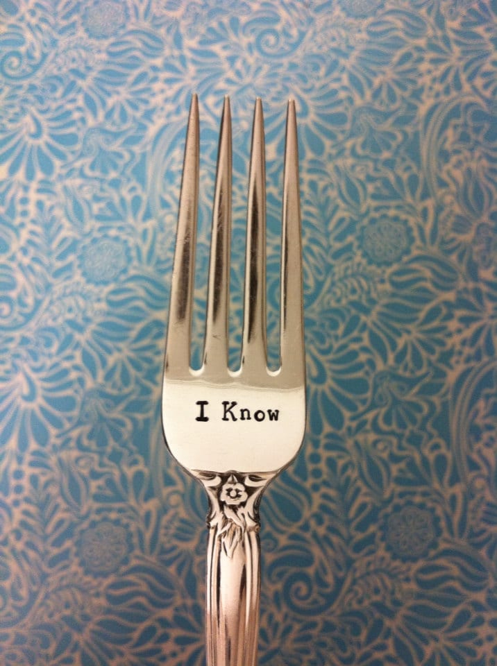 I Love You/i Know Personalized Wedding Forks-custom Vintage - Etsy