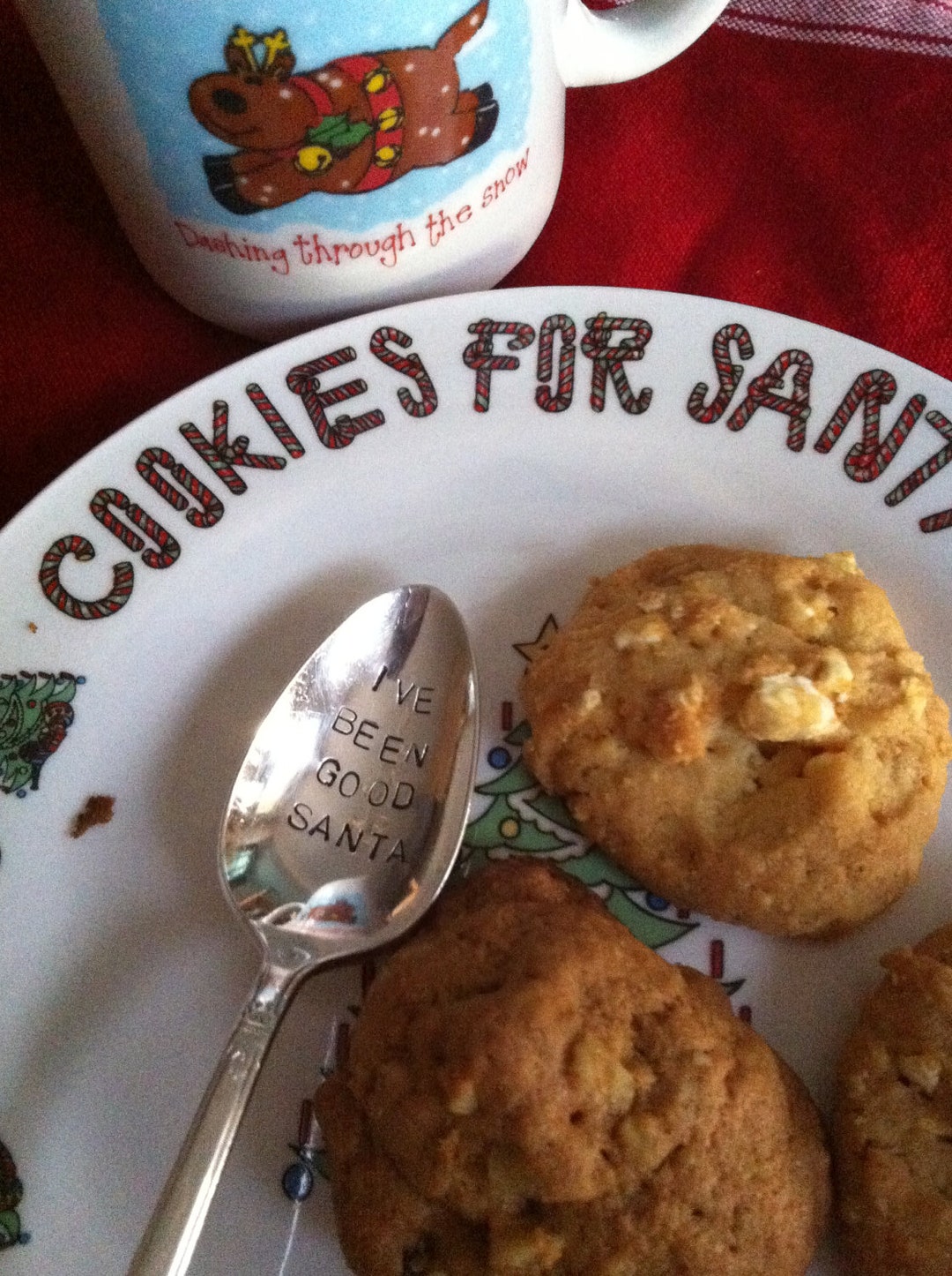 I've Been Good Santa-repurposed Vintage Hand Stamped Teaspoon - Etsy